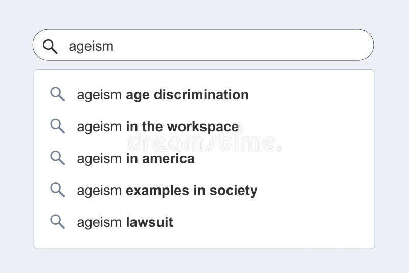 Ageism and Age Discrimination Stock Vector - Illustration of ...