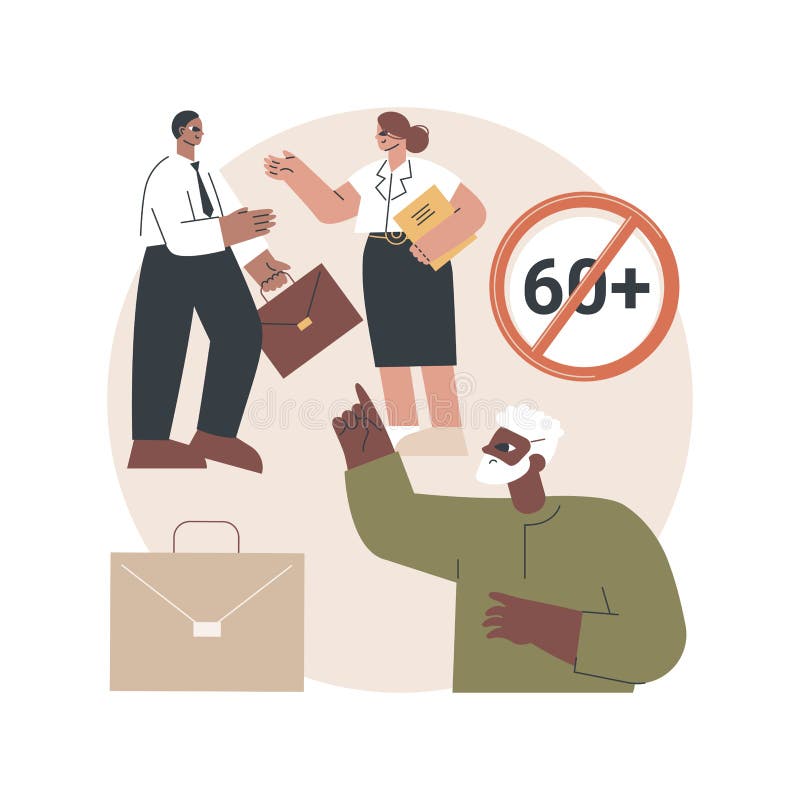 Ageism Social Problem Abstract Concept Vector Illustration. Stock ...