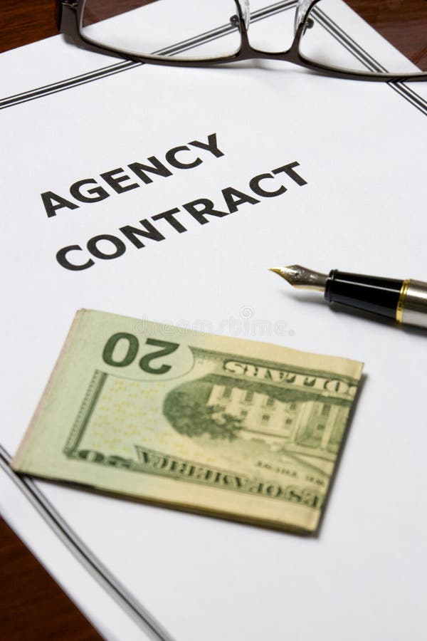 Agency Contract stock image. Image of agency, agree, agent - 10100409