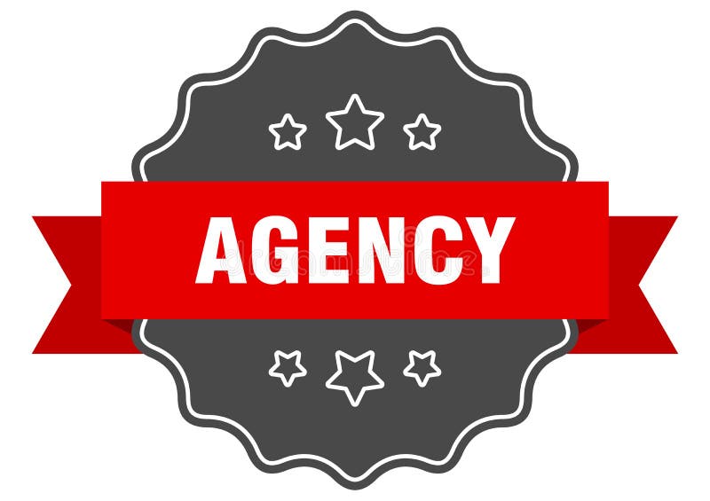 Agency label stock vector. Illustration of seal, band - 194918201