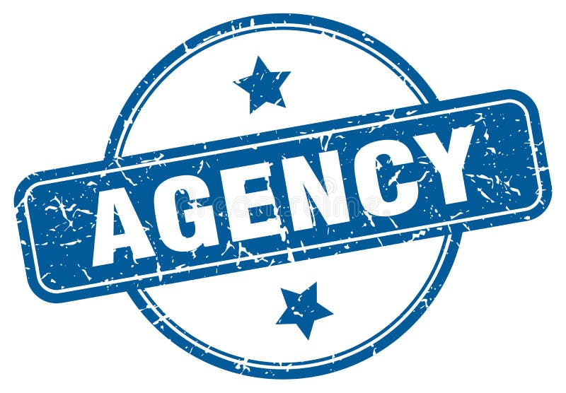 Agency Stamp. Agency Round Grunge Sign Stock Vector - Illustration of ...