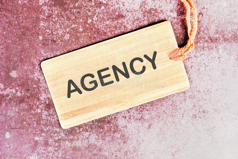 Agency Word on Dollar Background. Finance Concept Stock Image - Image ...