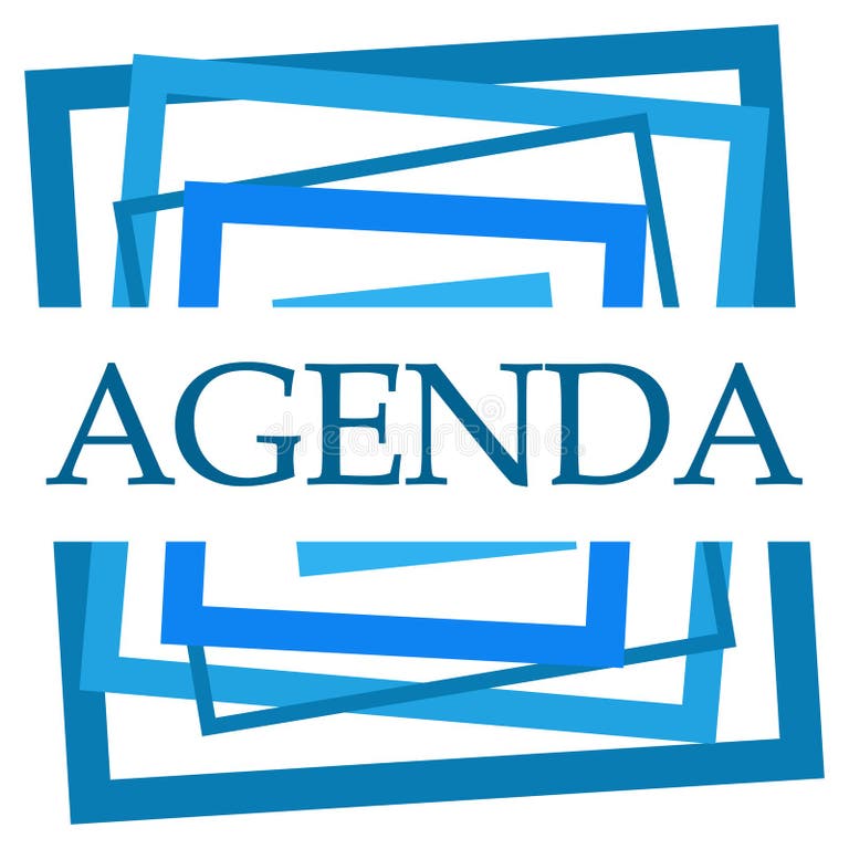 Agenda Blue Random Borders stock illustration. Illustration of ...