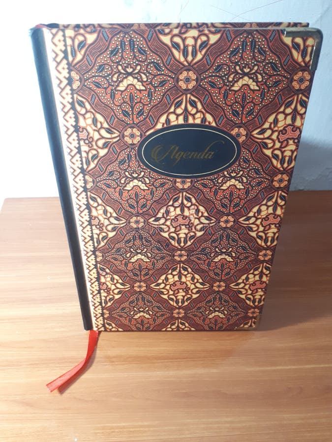 Agenda Book To Fill daily Activities Stock Image - Image of orange ...