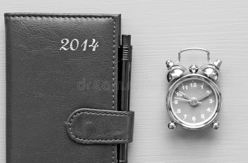 Agenda and clock stock image. Image of planning, calendar - 36138073