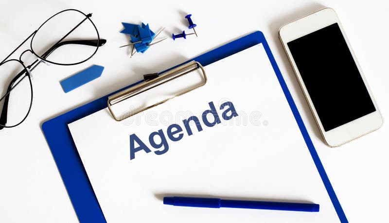 My Agenda Concept on Black Blackboard Stock Photo - Image of chalkboard ...