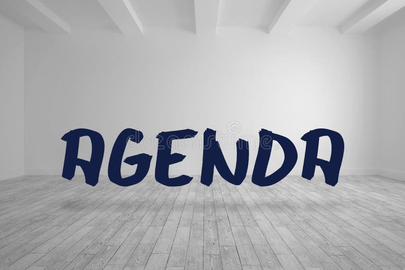 Agenda Escrita Em Letras Coloridas Imagem de Stock - Imagem de ...