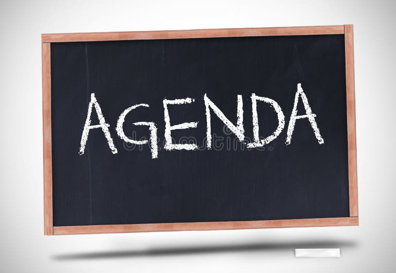 Agenda Escrita Em Letras Coloridas Imagem de Stock - Imagem de ...