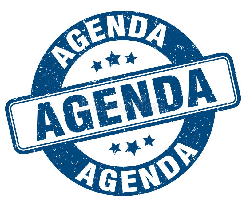 Agenda Blue 3d Realistic Paper Speech Bubble Stock Vector ...