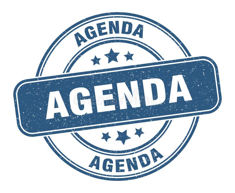 Agenda Stamp. Agenda Round Grunge Sign Stock Vector - Illustration of ...