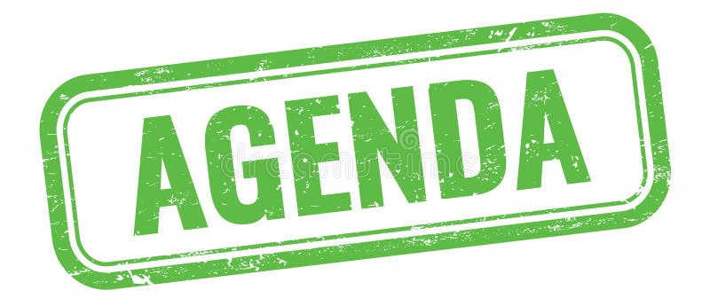 AGENDA Text on Green Grungy Vintage Stamp Stock Illustration ...