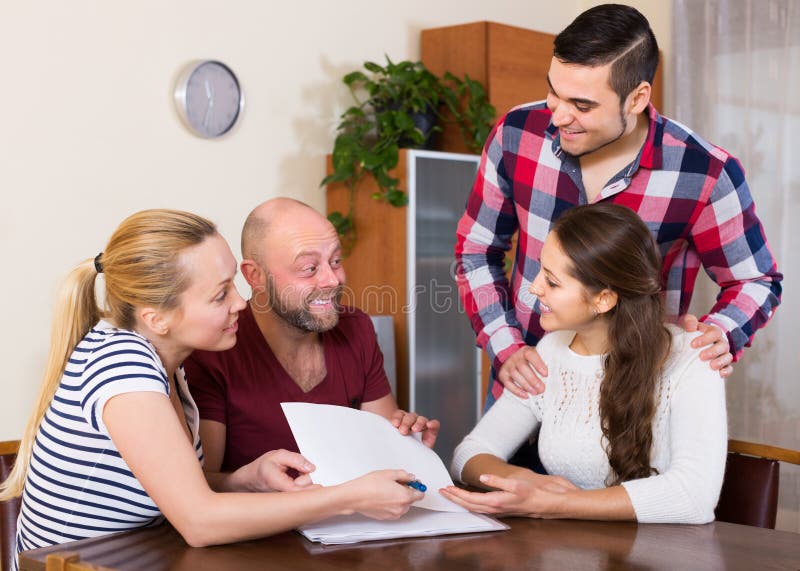 Agent Explaining the Contract Terms Stock Image - Image of class ...