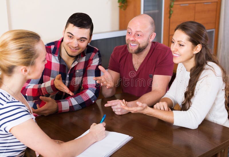 Agent Explaining the Contract Terms Stock Photo - Image of financial ...