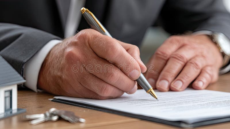 Agent Focuses on Filling Out Documents with a Model House Present in a ...