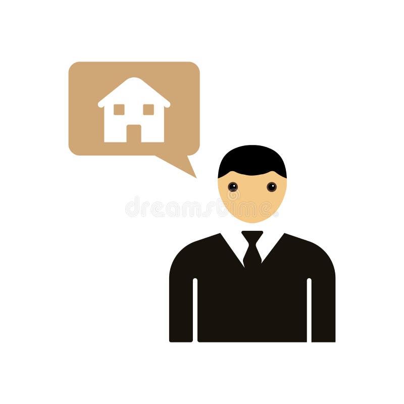 Agent Icon Vector Sign and Symbol Isolated on White Background Stock ...