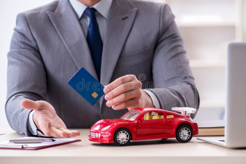 The Agent Offering Car Motor Insurance Stock Photo - Image of agent ...
