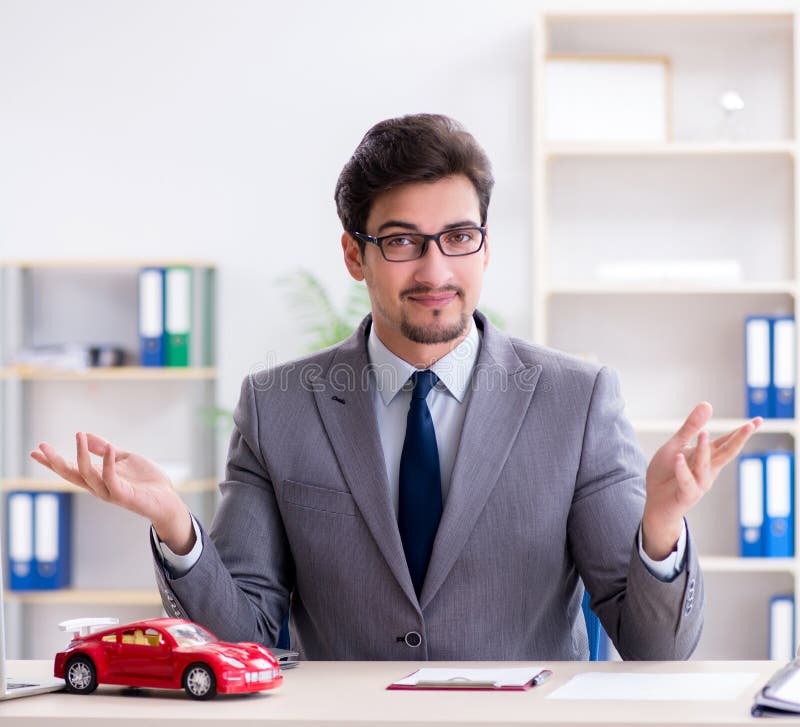 Agent Offering Car Motor Insurance Stock Photo - Image of dealer, agent ...