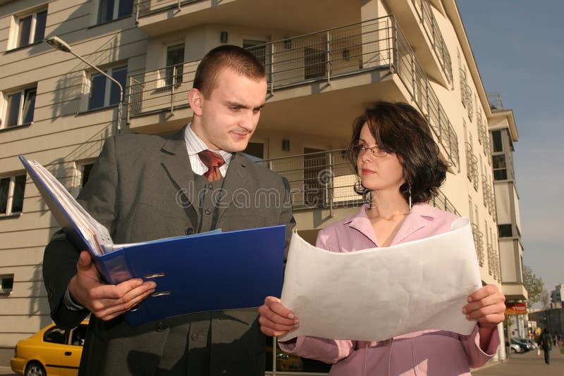Agent Showing Flat Location Stock Photo - Image of real, neighborhood ...
