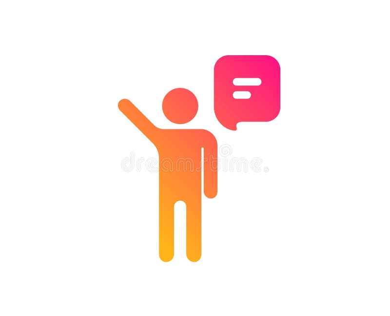 Agent Talk Icon. Business Management Sign. Vector Stock Vector ...