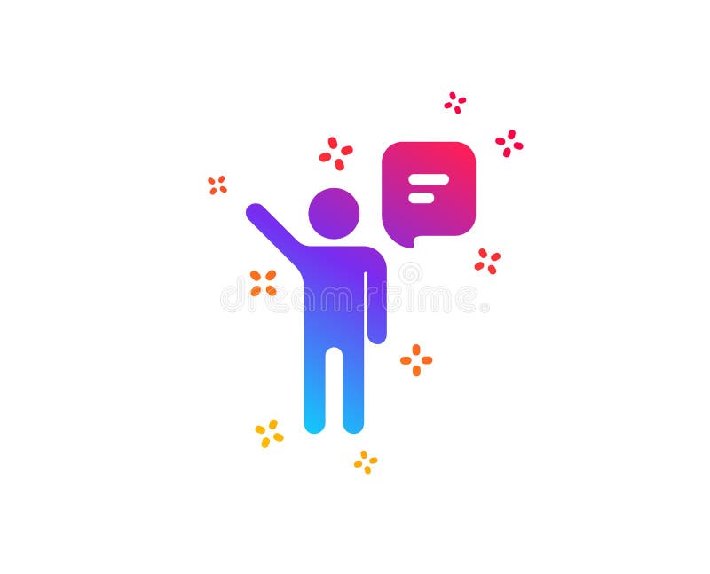 Agent Talk Icon. Business Management Sign. Vector Stock Vector ...