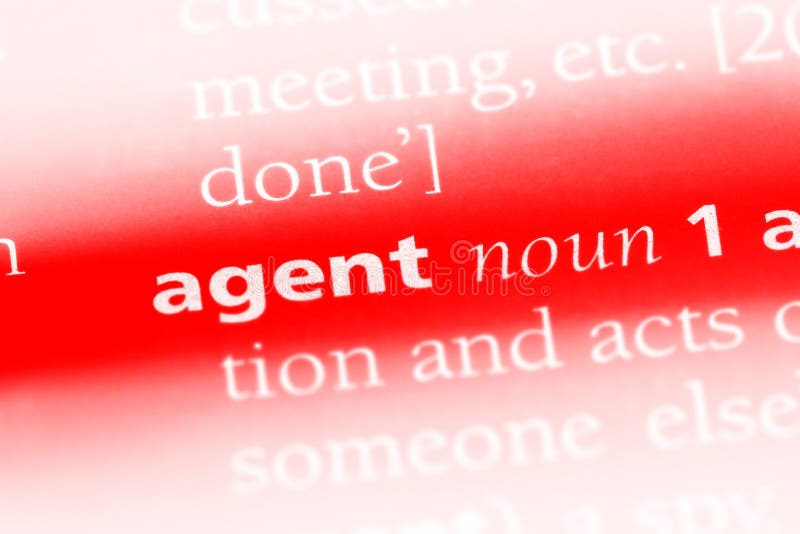 Agent stock image. Image of printed, paper, book, english - 114412095