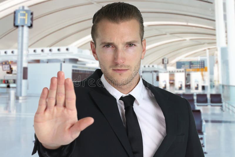 Agente De Seguridad Aeroportuaria Foto de archivo - Imagen de detector ...