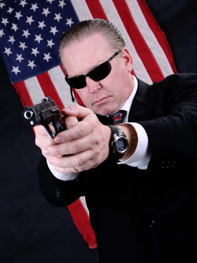 Agente secreto imagen de archivo. Imagen de excepto, firearm - 5275619