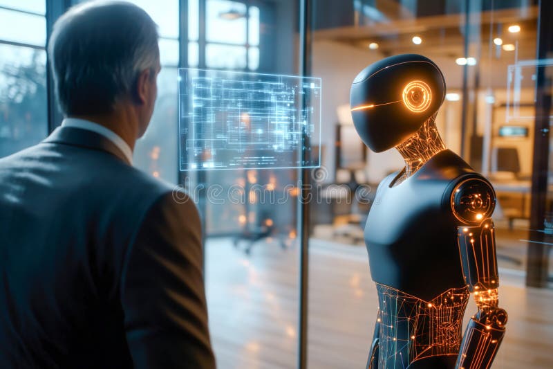 Agentic AI Joint Problem Solving Digital Colleague Future Work Stock Illustration - Illustration ...