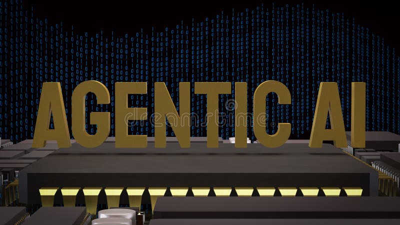 The Agentic Ai for Technology or it Concept 3d Rendering Stock ...