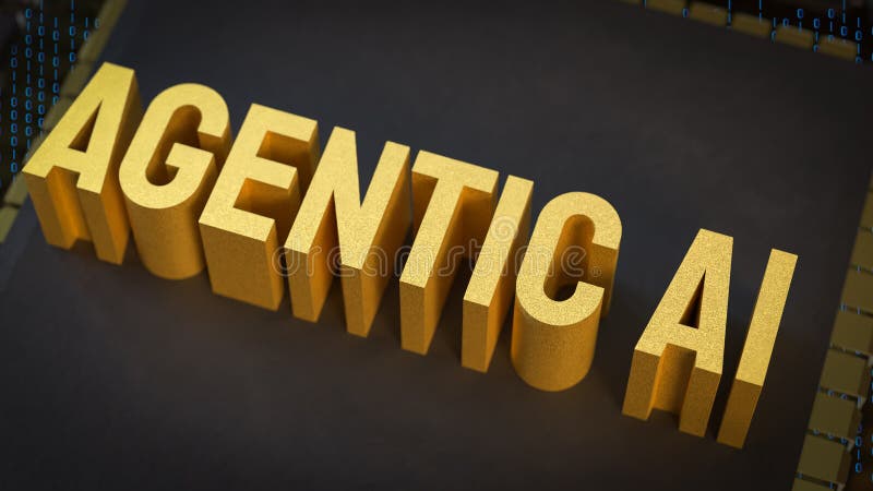 The Agentic Ai for Technology or it Concept 3d Rendering Stock ...