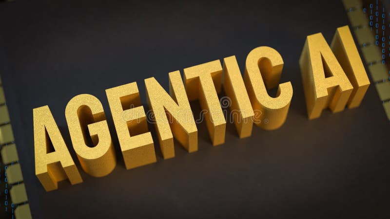 The Agentic Ai for Technology or it Concept 3d Rendering Stock ...