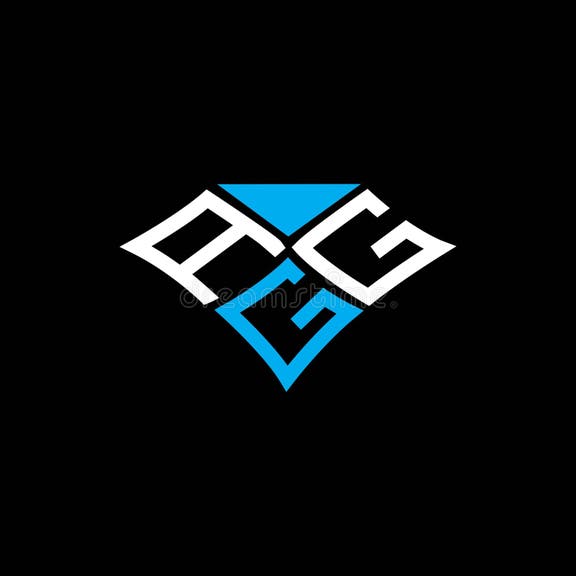 AGG Letter Logo Creative Design with Vector Graphic Stock Vector ...