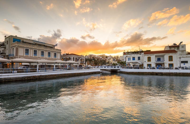 Aggi Nikolaos immagine editoriale. Immagine di porto - 94793235