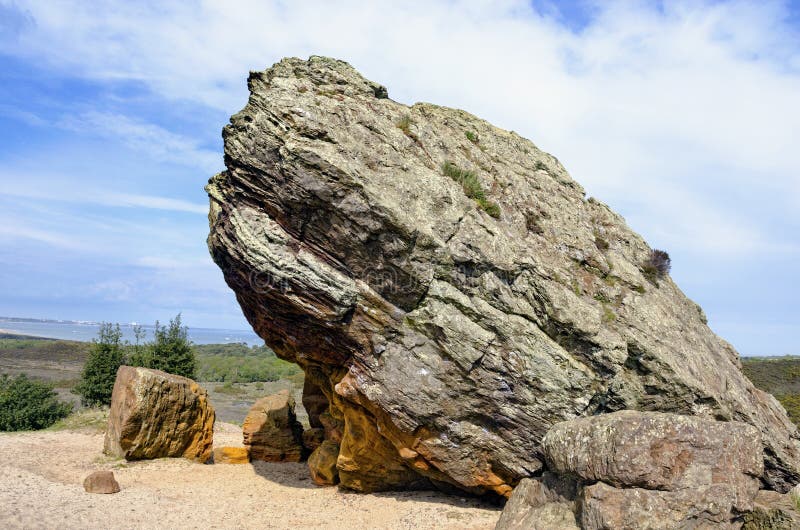 Agglestone Rock on Studland Heath in Dorset Stock Photo - Image of ...