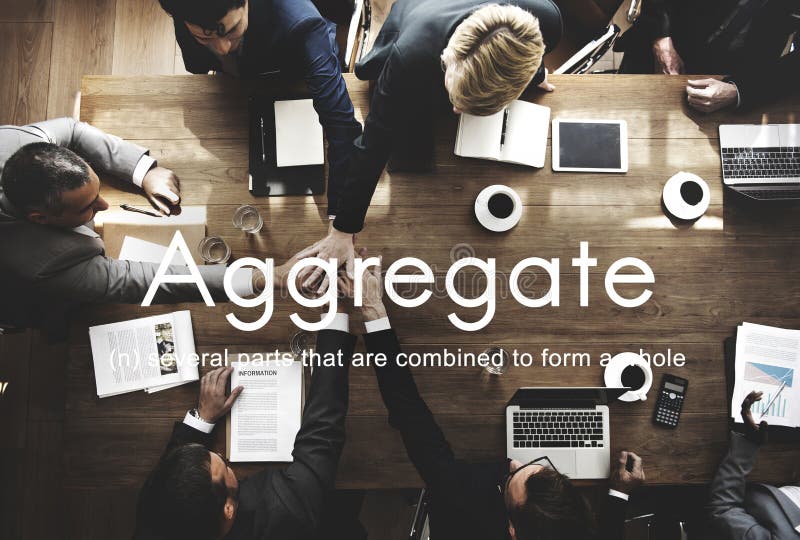 Aggregate Assemble Accumulate Gather Unity Concept Stock Image - Image ...