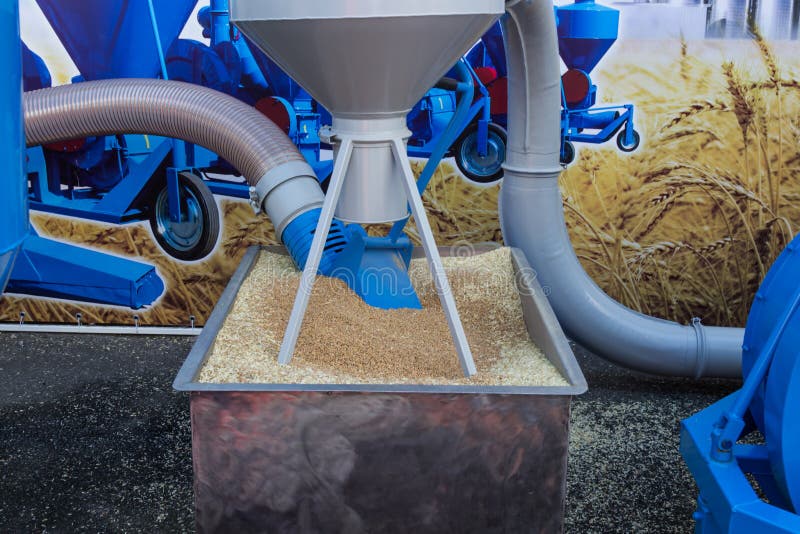 Aggregate for Storage and Transportation of Grain Stock Photo - Image ...