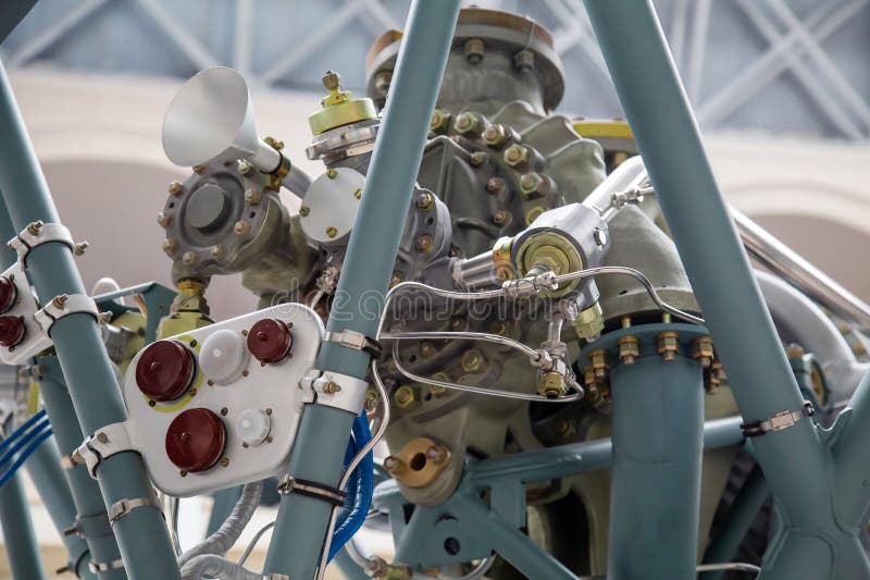 Aggregates Fuel Supply Elements of a Liquid Rocket Engine. Stock Photo ...