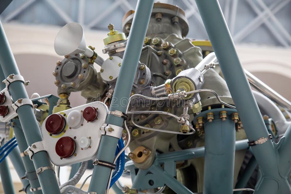 Aggregates Fuel Supply Elements of a Liquid Rocket Engine. Stock Photo ...