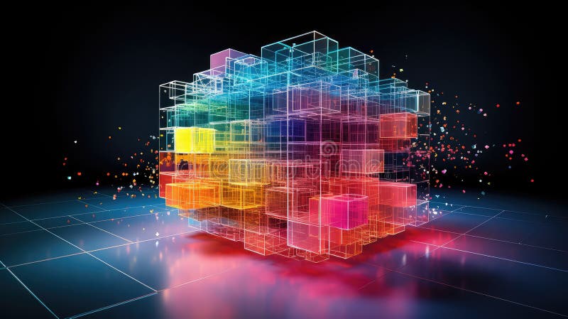 Aggregation Data Cube Illustration Dimensions Measures Stock ...