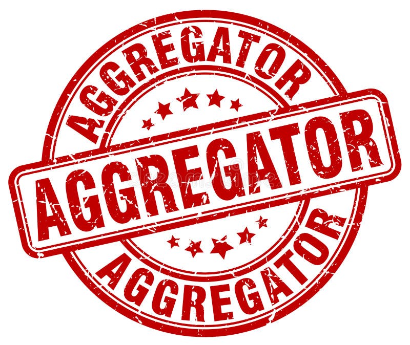 Aggregator Red Grunge Stamp Stock Vector - Illustration of white, stamp ...