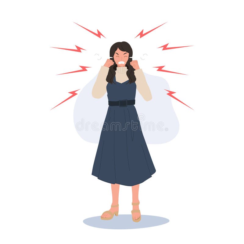 Aggressive Anger. Furious Very Angry Person Stock Vector - Illustration ...