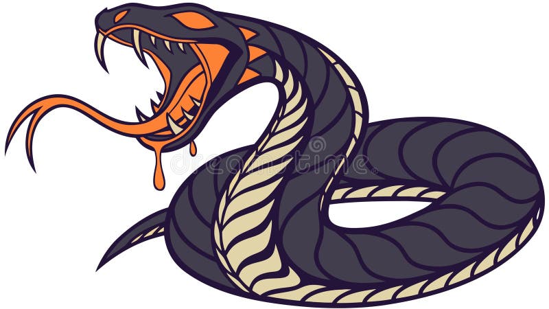 Aggressive Cobra Mascot Stock Illustrations – 296 Aggressive Cobra ...