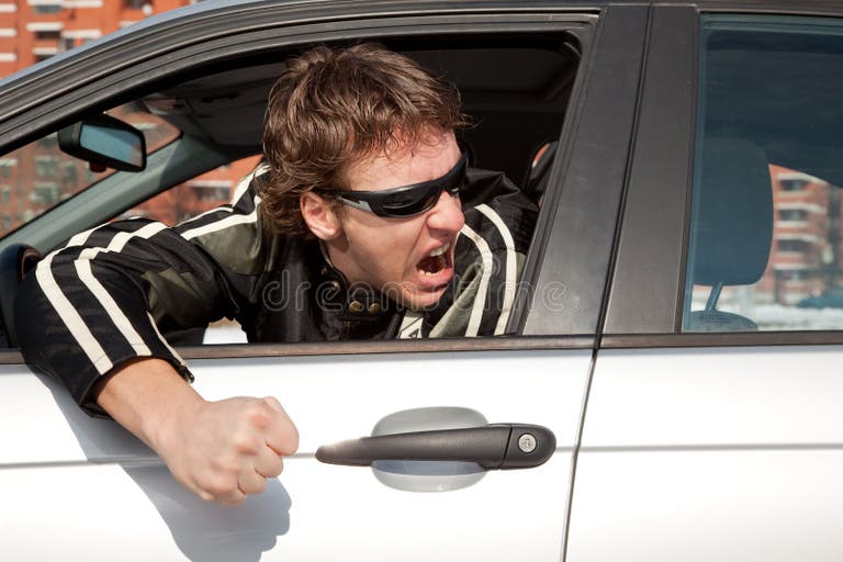 Aggressive driver stock photo. Image of driving, face - 8620152