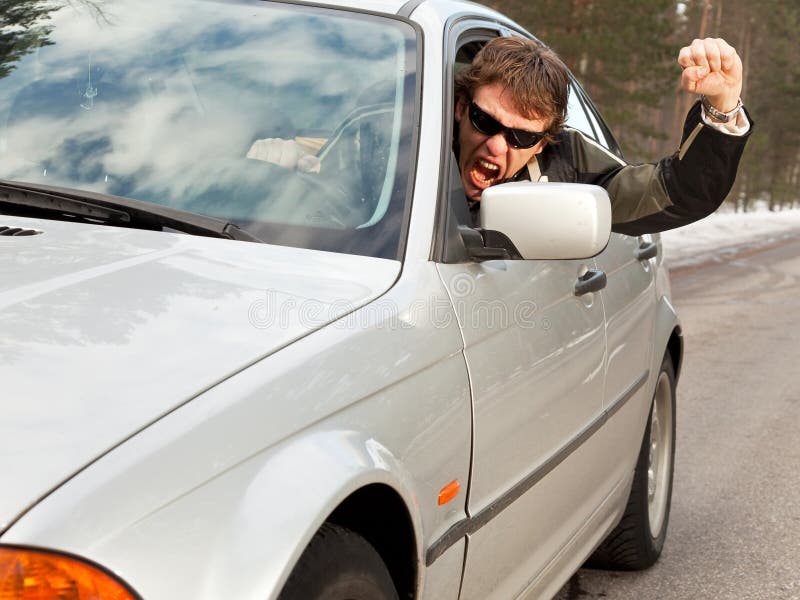 Mad driver stock photo. Image of displeased, aggressive - 8634792