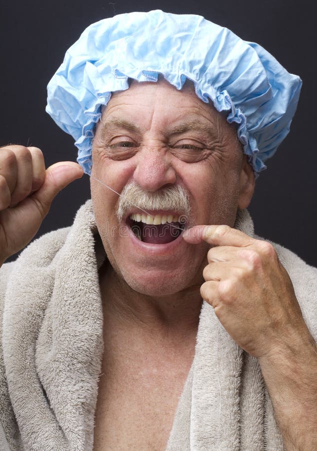Aggressive Flossing stock photo. Image of facial, overweight - 28660900