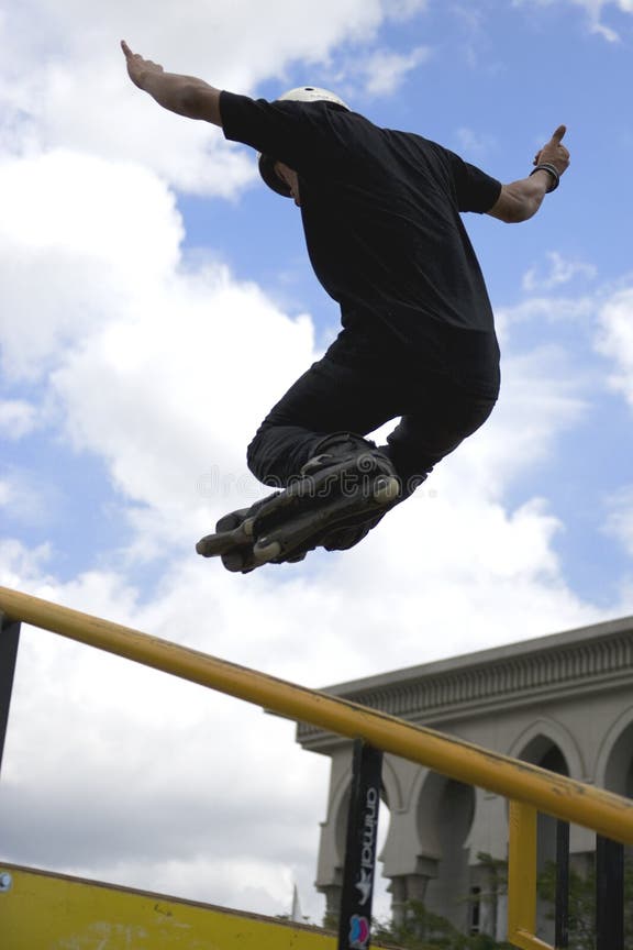 Aggressive Inline Skating (Handrail) Action Editorial Photo - Image of ...