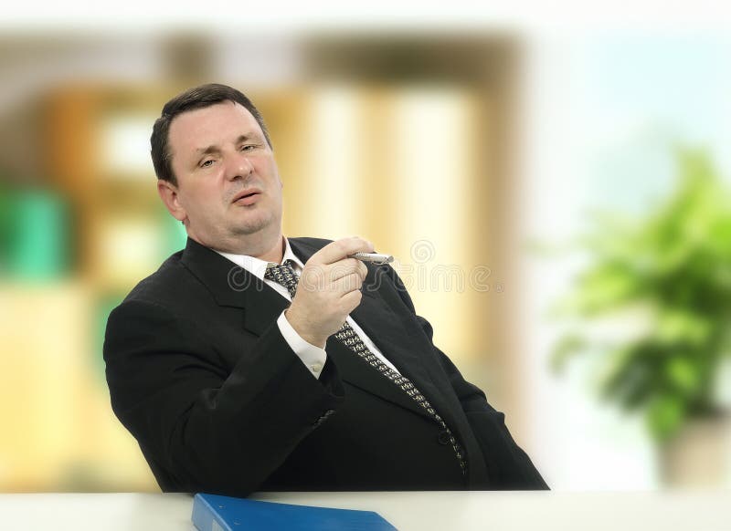 Aggressive Interviewer Asking Confusing Questions Stock Photo - Image ...