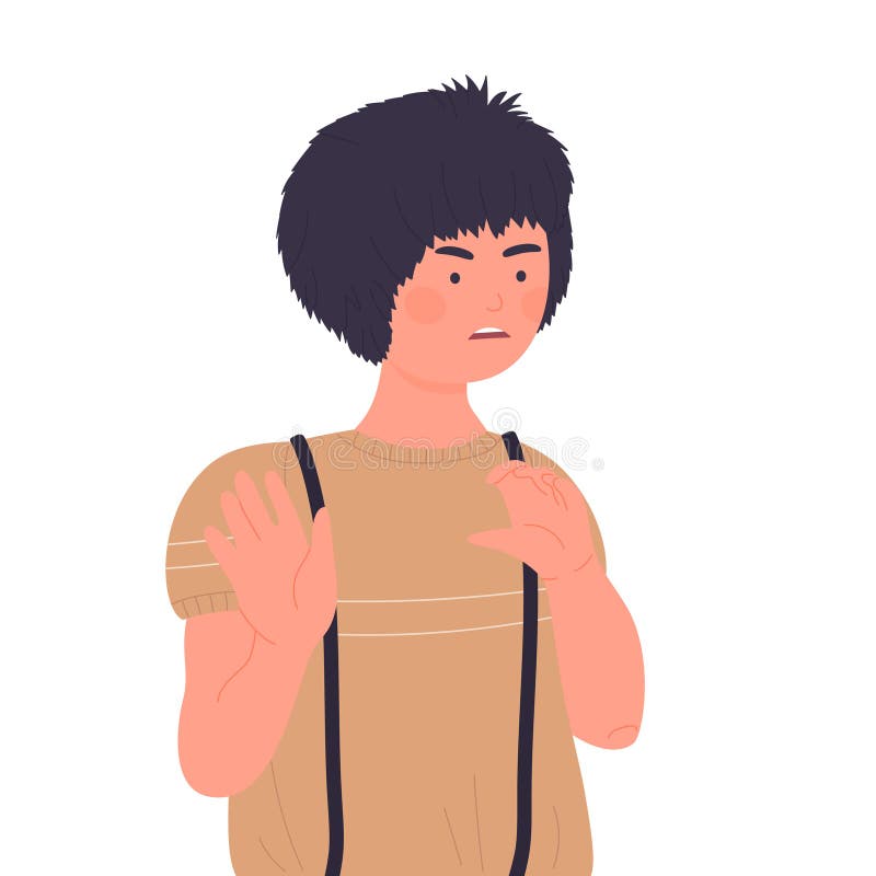 Kid Stop Hand Gesture Stock Illustrations – 383 Kid Stop Hand Gesture ...