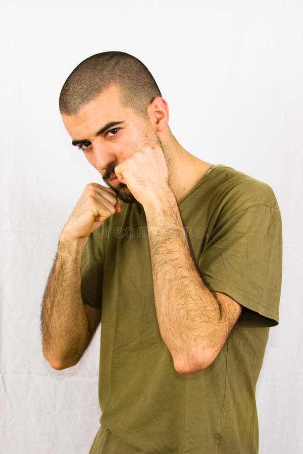 Aggressive look stock image. Image of shirt, face, emotion - 13257727