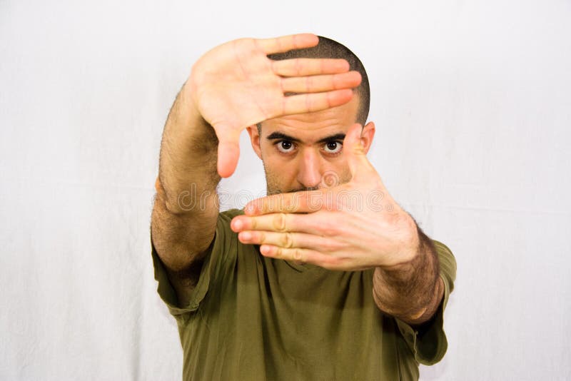 Aggressive look stock image. Image of shirt, face, emotion - 13257727